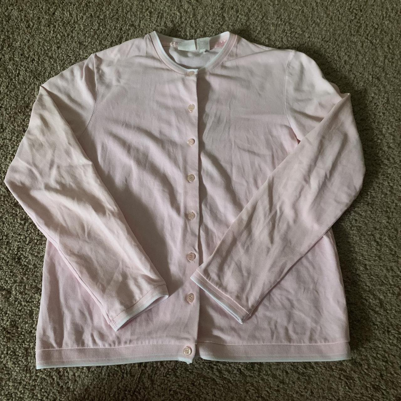 Cherokee light pink cardigan Button closure Pink and... - Depop