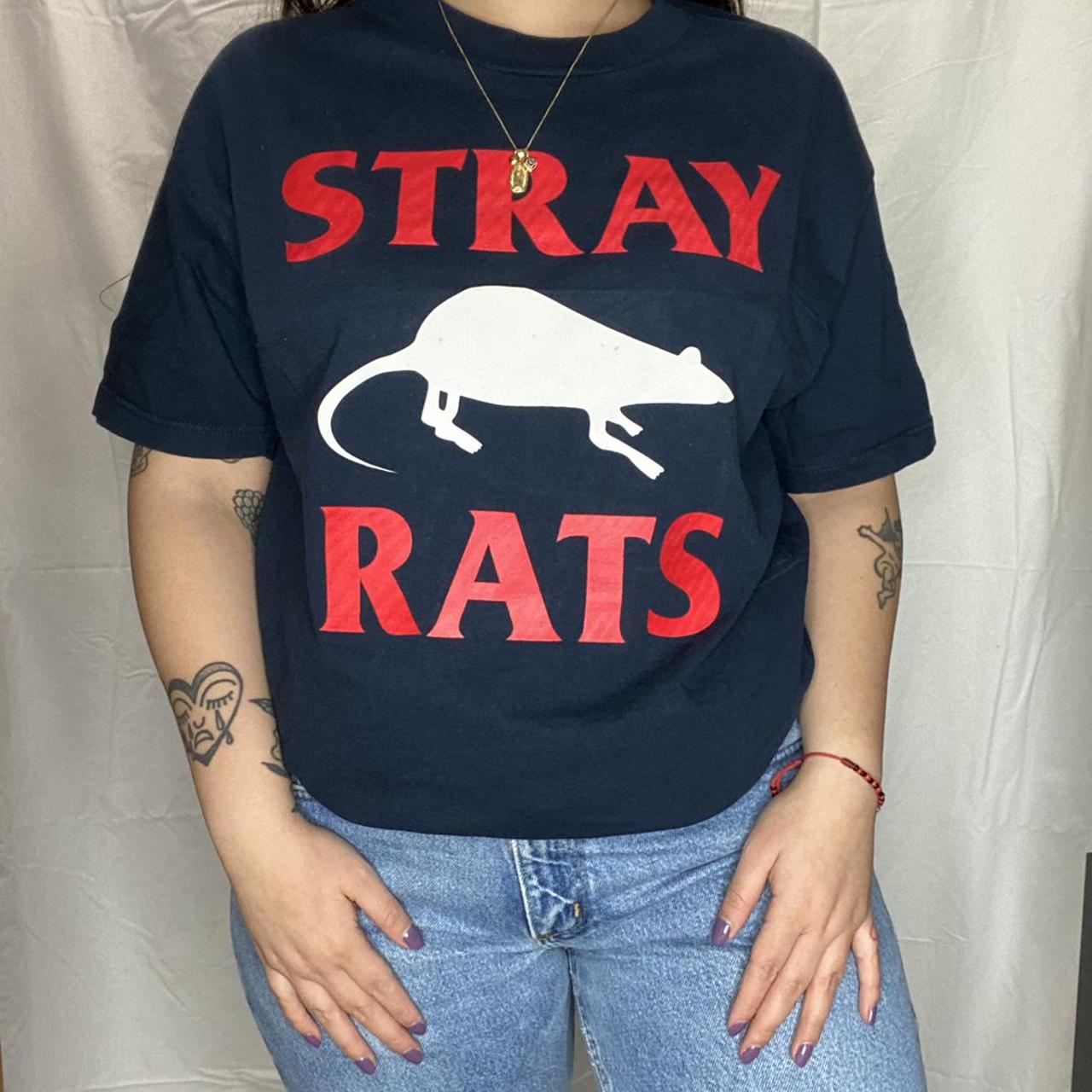 Stray Rats Rodentcide Tee - Rare navy colorway -... - Depop