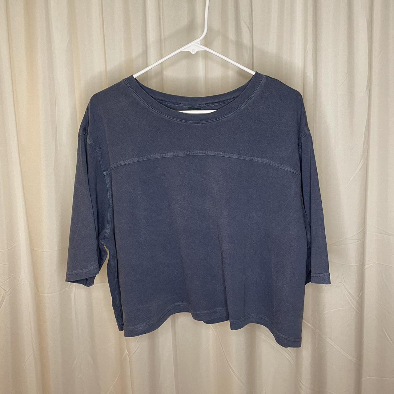 Wild Fable Women's Blue T-shirt | Depop