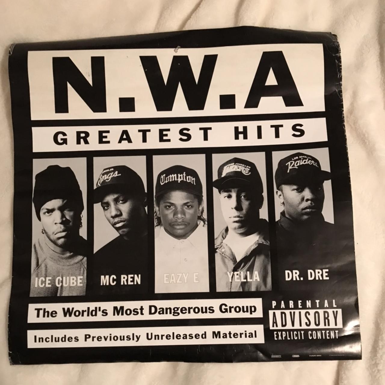 N.W.A. GREATEST HITS POSTER ( 24” x 24” ) PRIORITY... | Depop