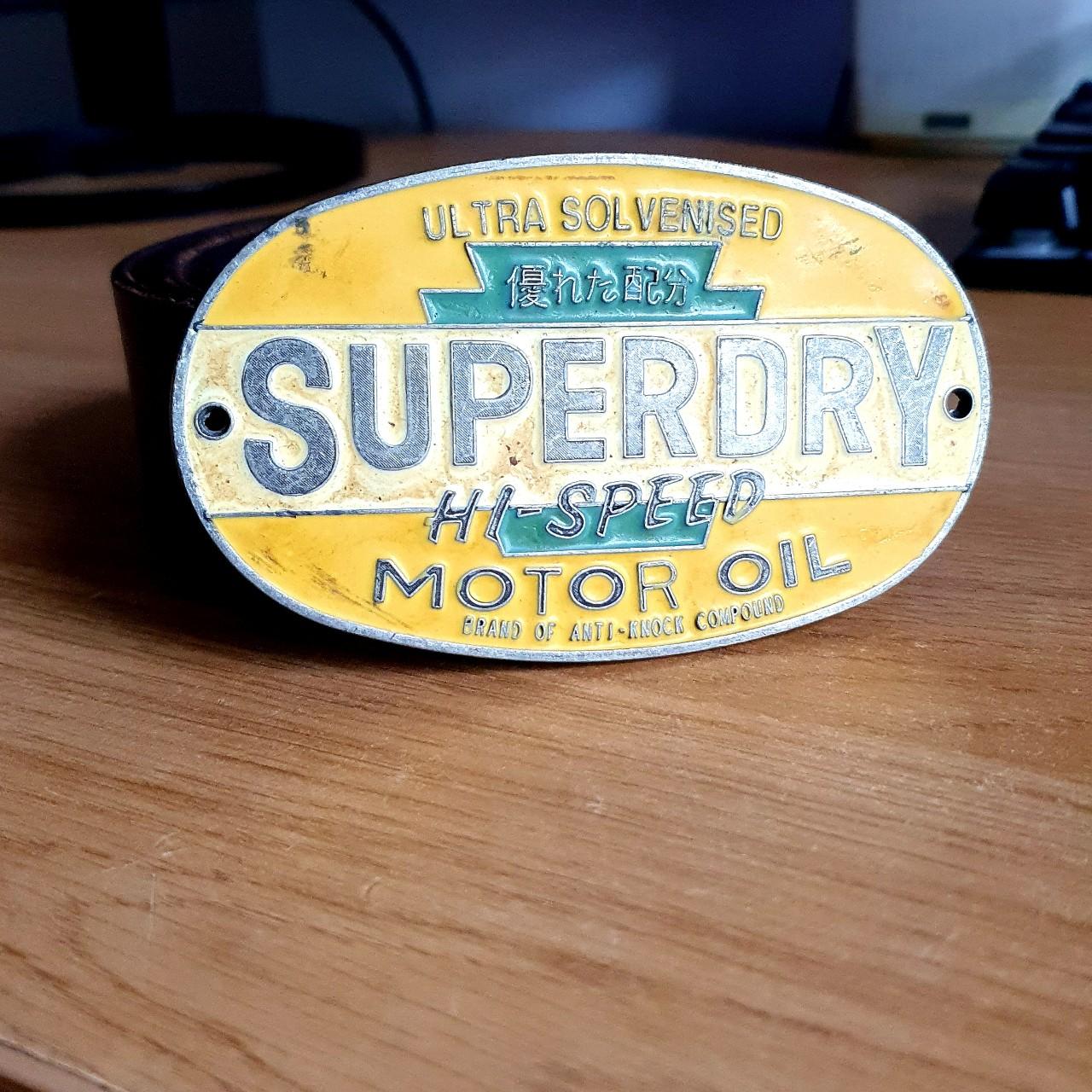 Superdry mens leather belt with branded buckle.... | Depop