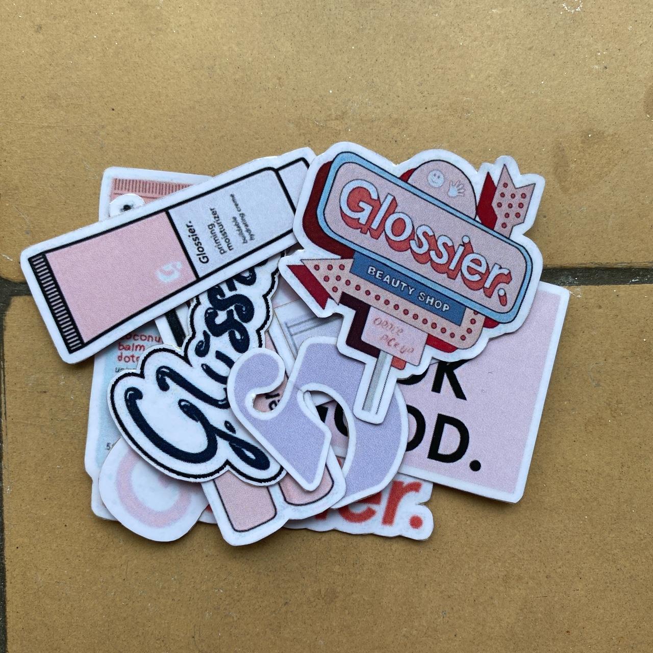 The CUTEST Glossier Sticker bundle 🦋 • all stickers... - Depop