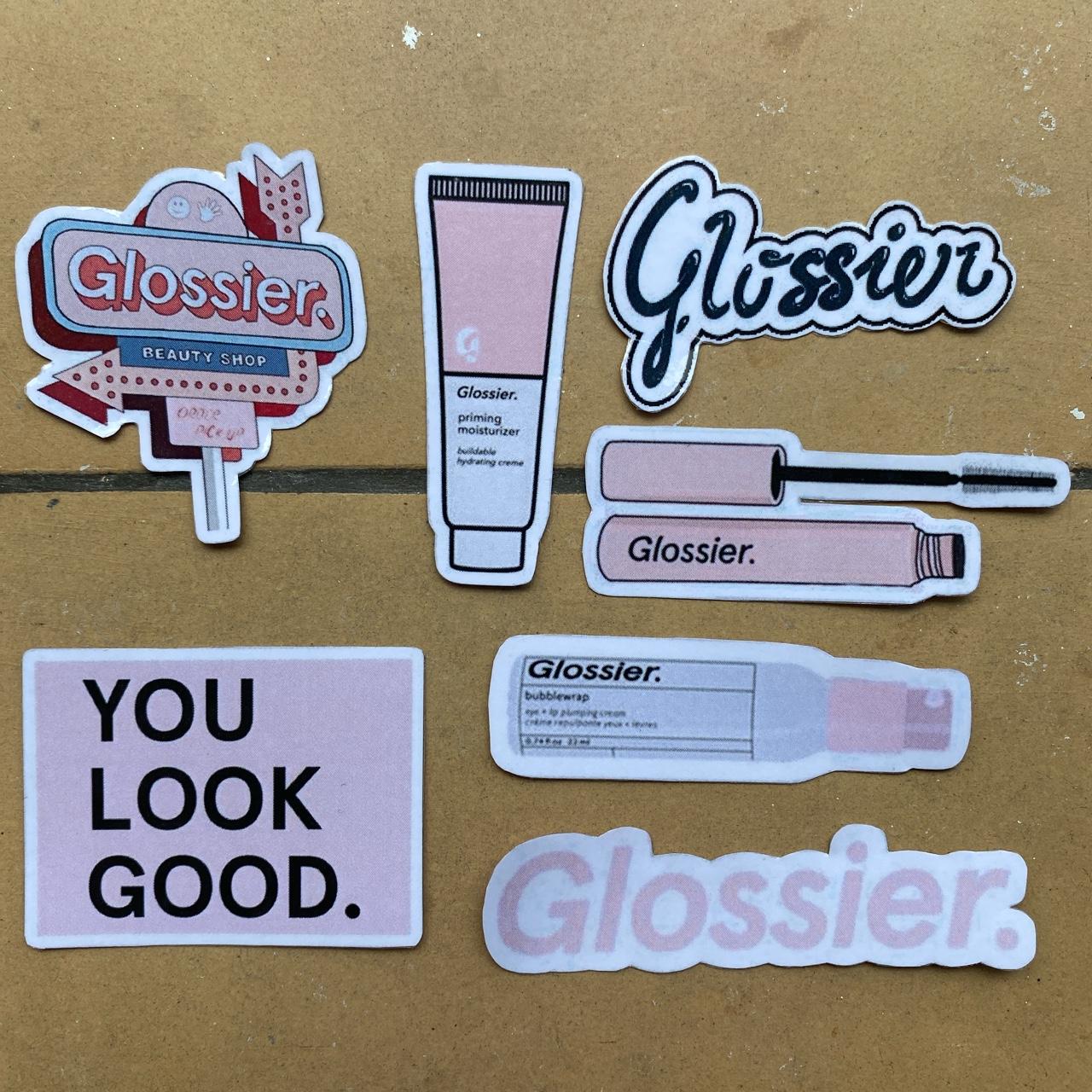 The CUTEST Glossier Sticker bundle 🦋 • all stickers... - Depop