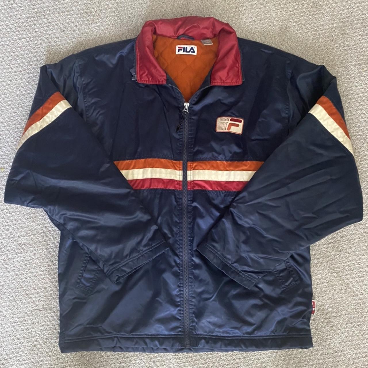 vintage 90’s Fila Zip Up jacket. Size Medium can fit... - Depop