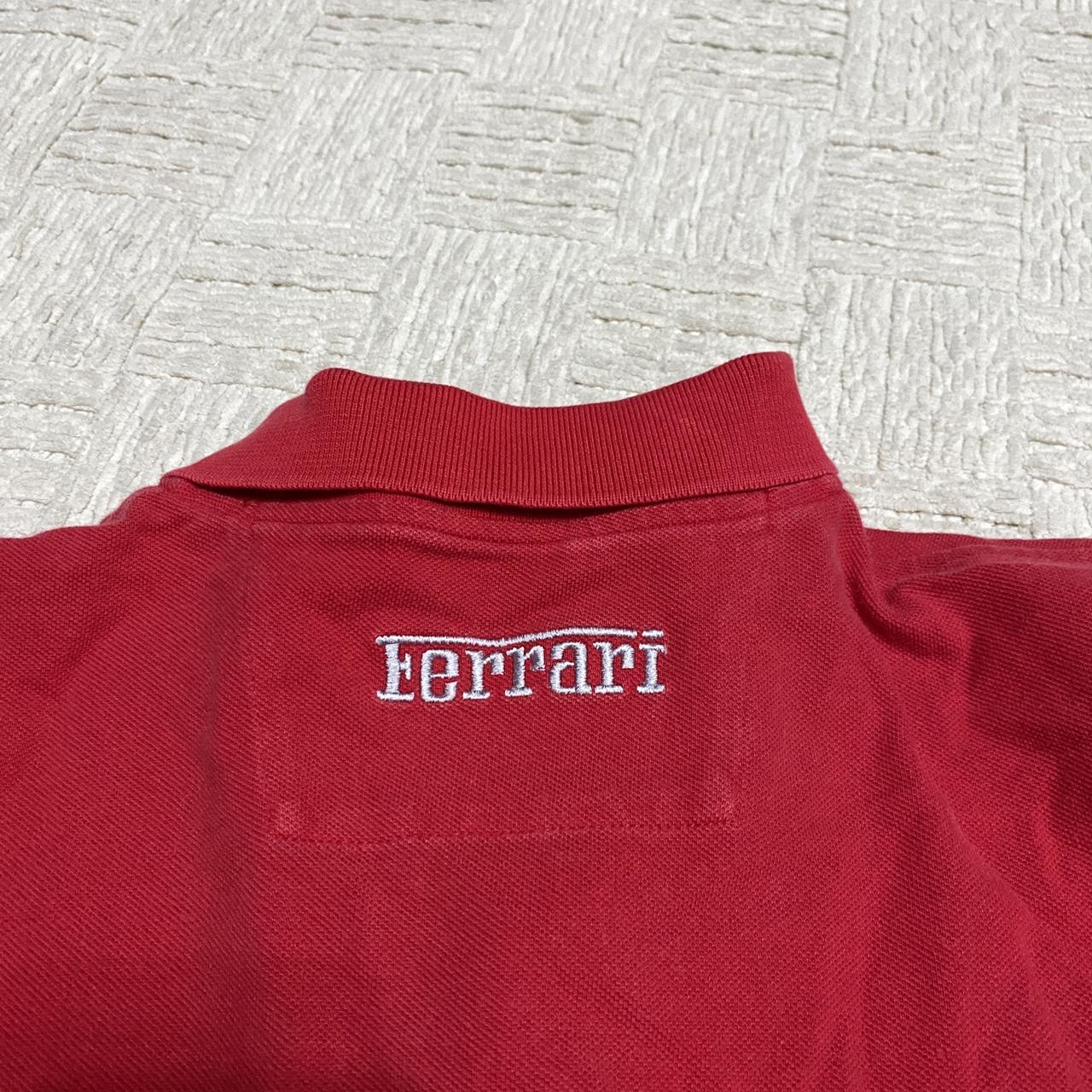 Ferrari 1999 VINTAGE Embroidered Logo Polo Shirt... - Depop