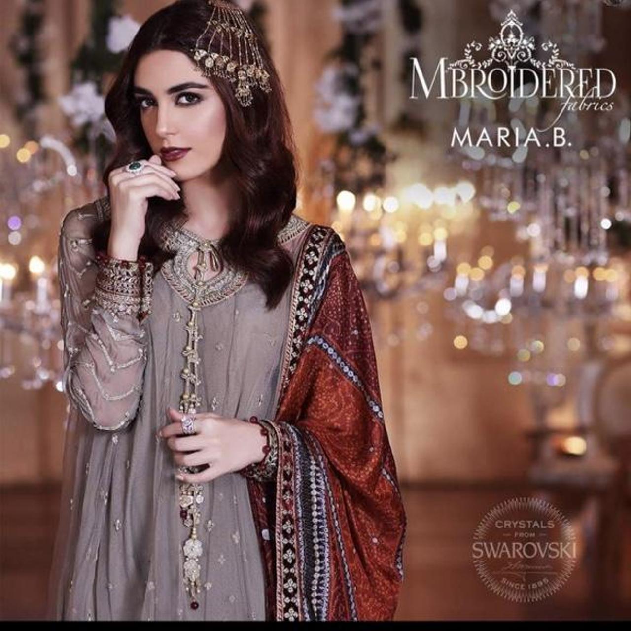 Two piece Maria b embroidery collection dress and... - Depop