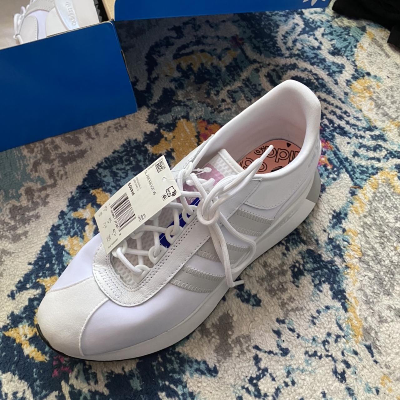 Adidas Originals Women's White and Cream Trainers | Depop
