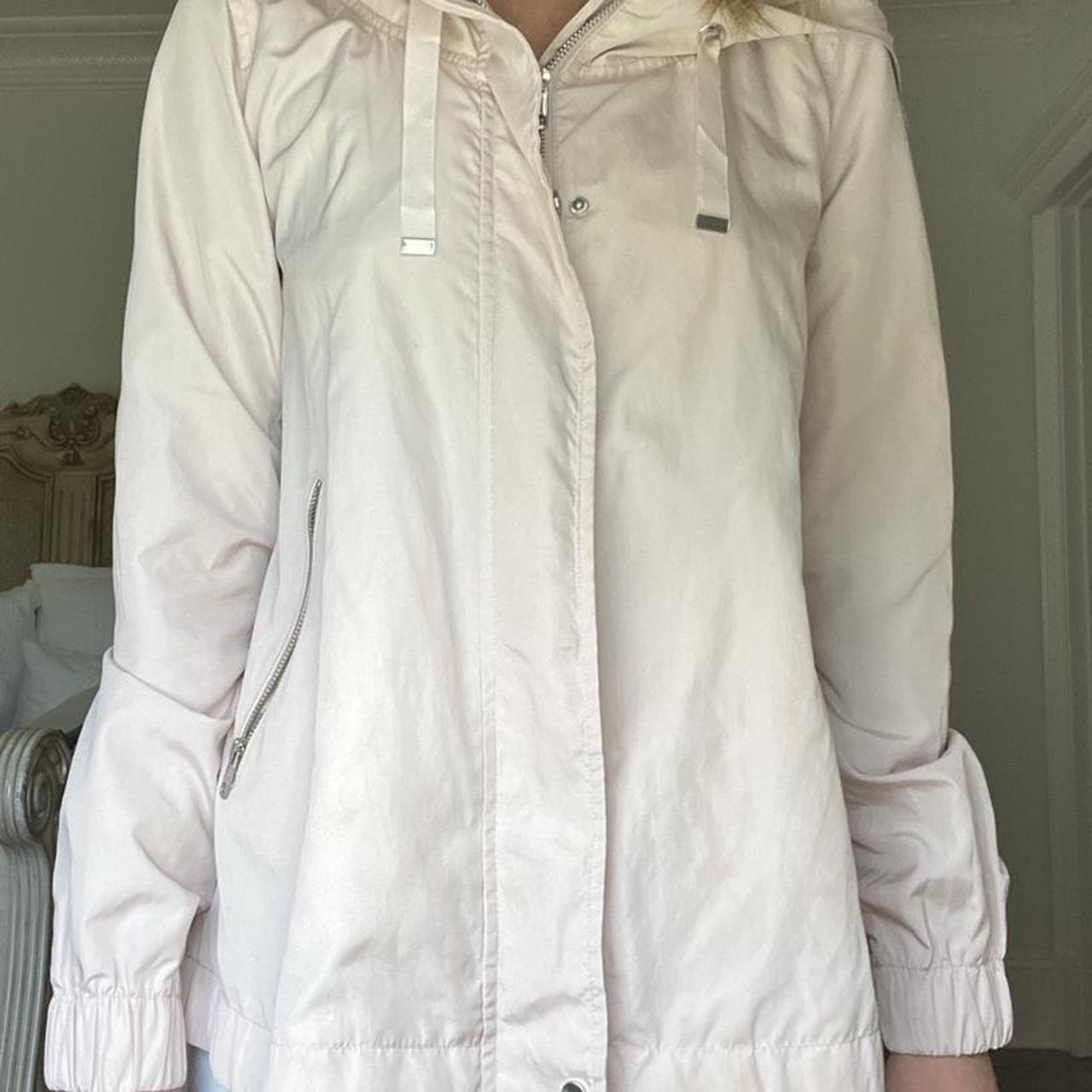 Zara Jackets & Coats Light Pink Rain Jack - Depop