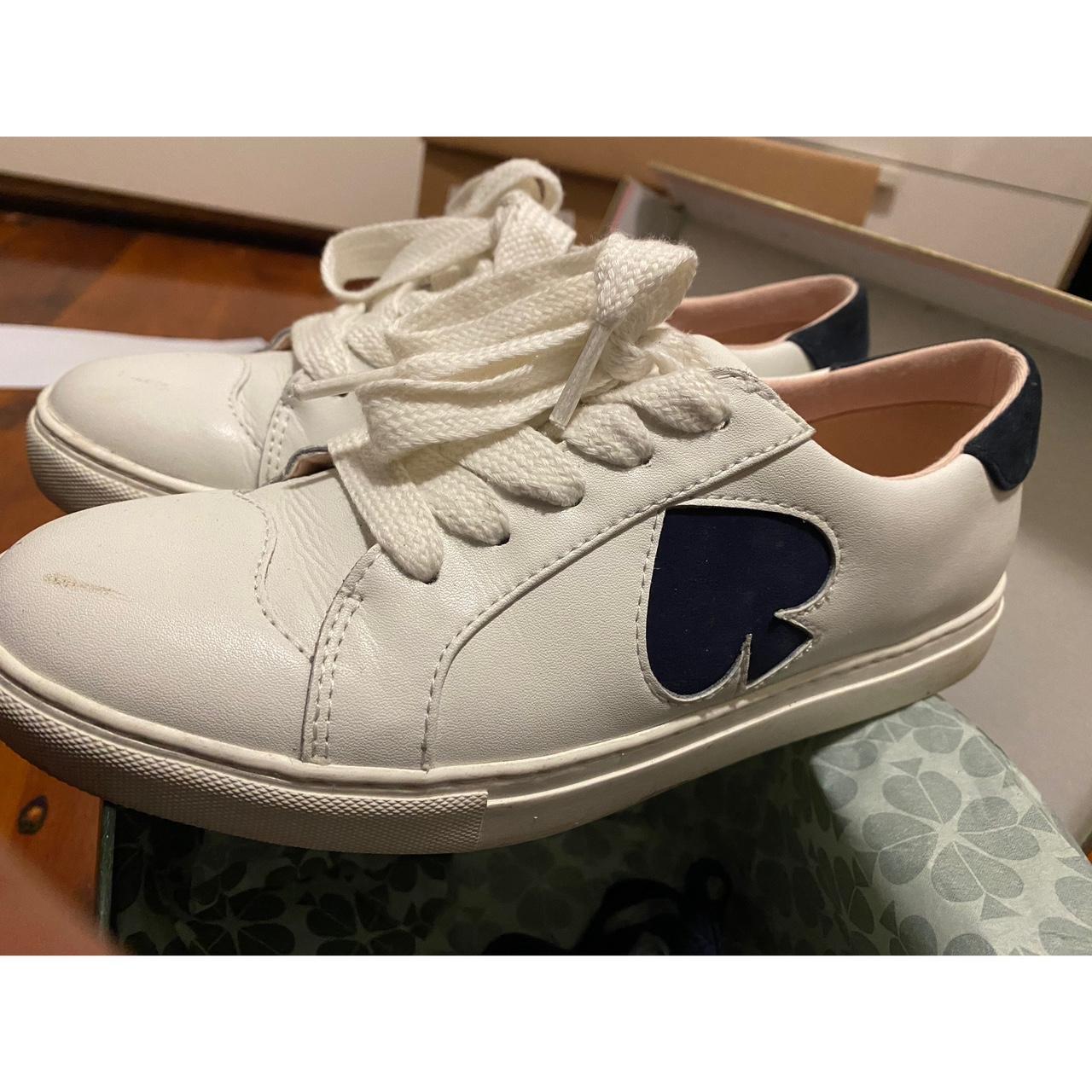 Kate Spade Fez white sneakers with spade print *... - Depop