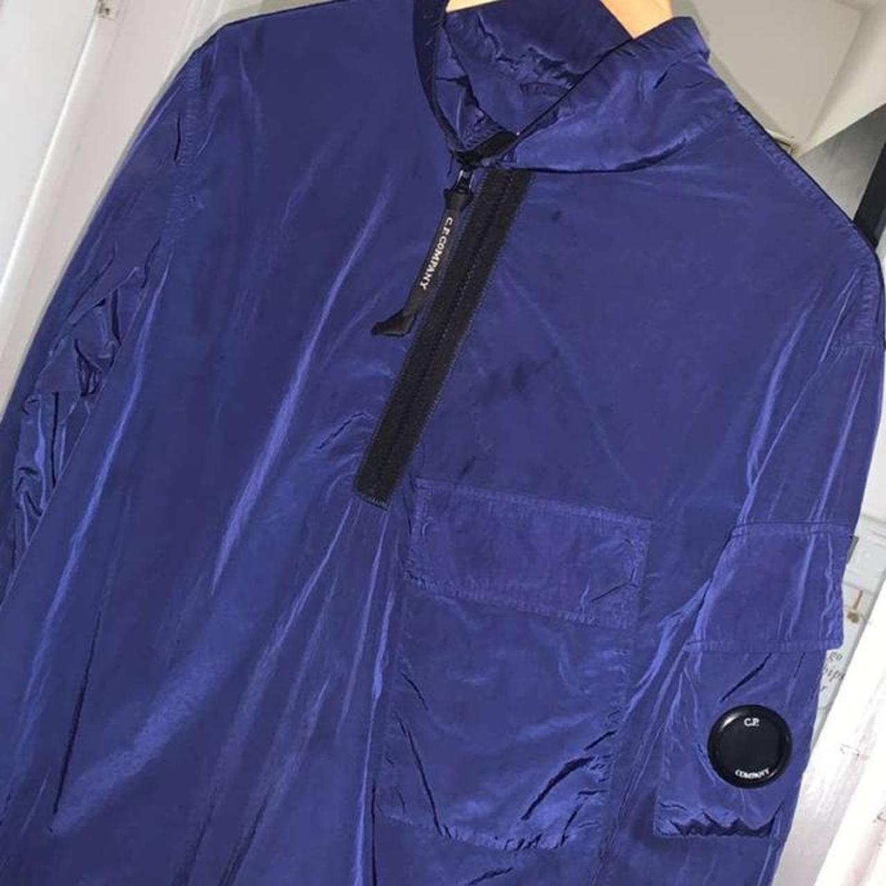 Blue Cp company half zip jacket Worn - Depop