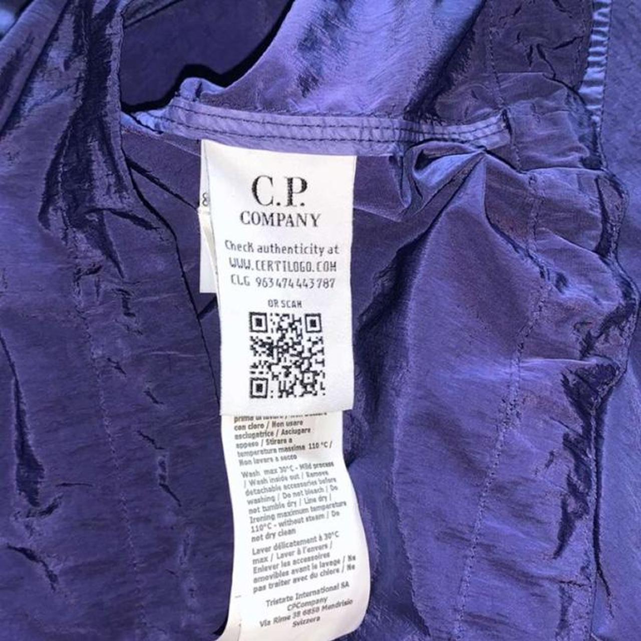 Blue Cp company half zip jacket Worn - Depop