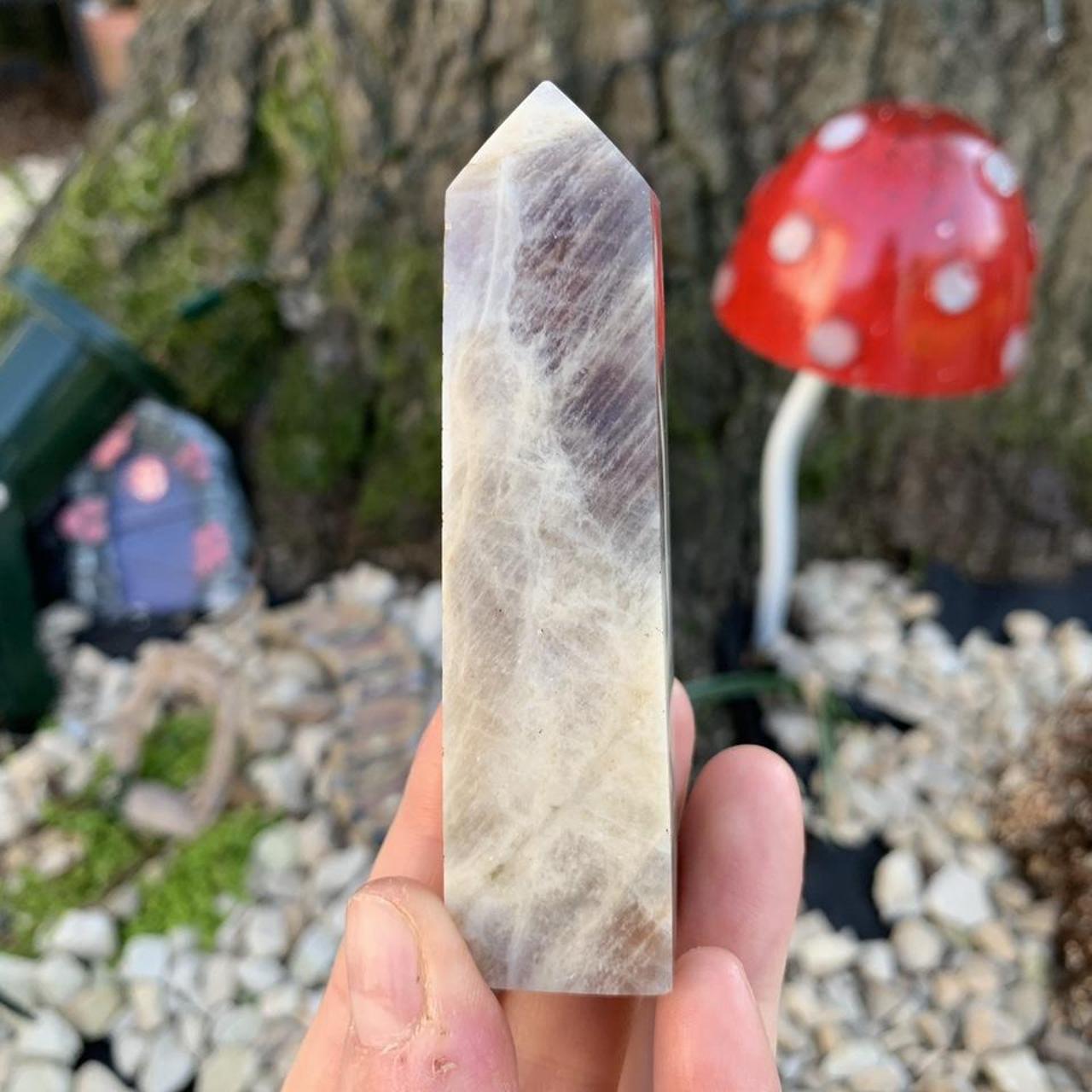 MOST INSANE blue flash moonstone crystal tower /... - Depop