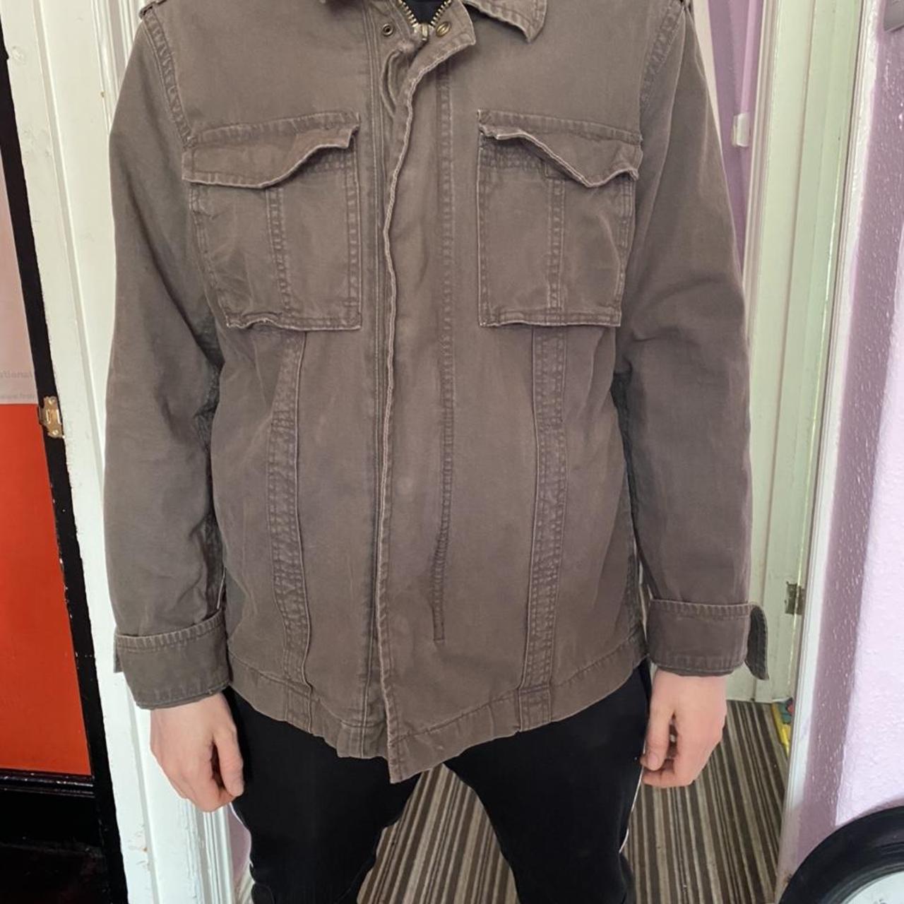 Converse lightweight army style jacket. 100% cotton... - Depop