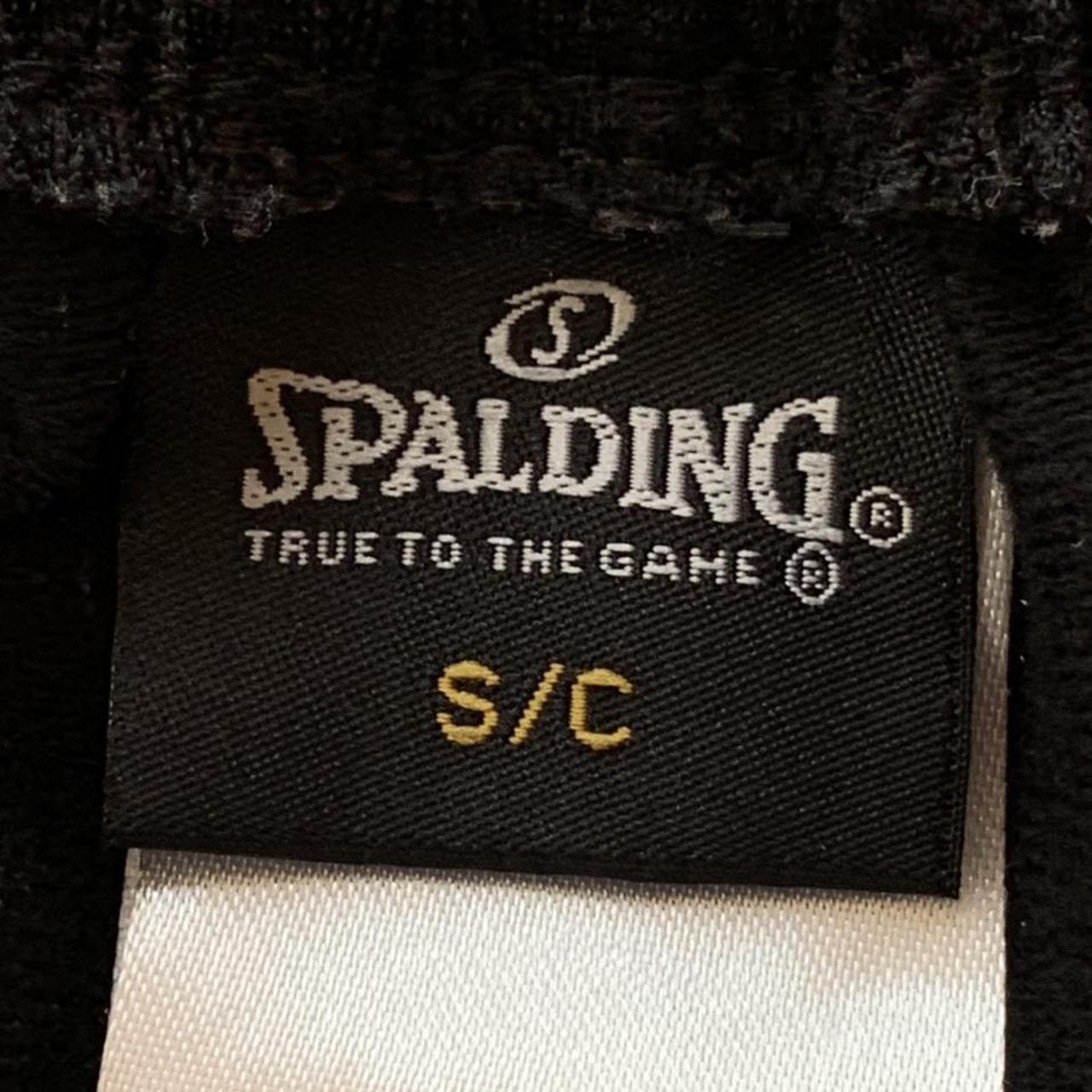 Spalding Women's Black and White Joggers-tracksuits | Depop