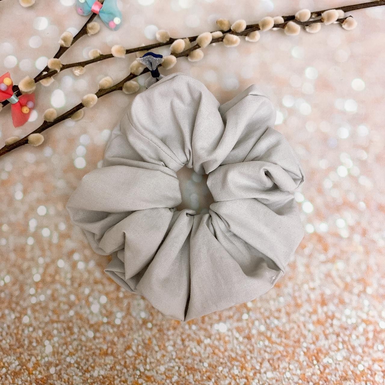 JUMBO Scrunchie Oversized Scrunchie soft gray /... - Depop