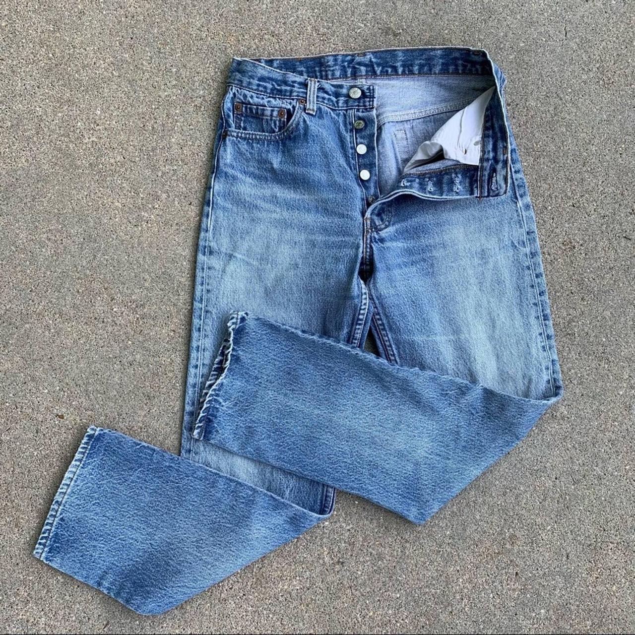 Vintage 80s Levi’s 501 button fly red tab... - Depop