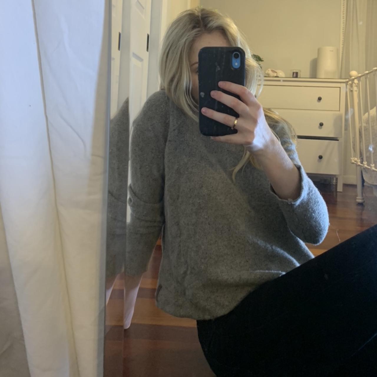 Roots gray sweater -very warm and comfortable... - Depop