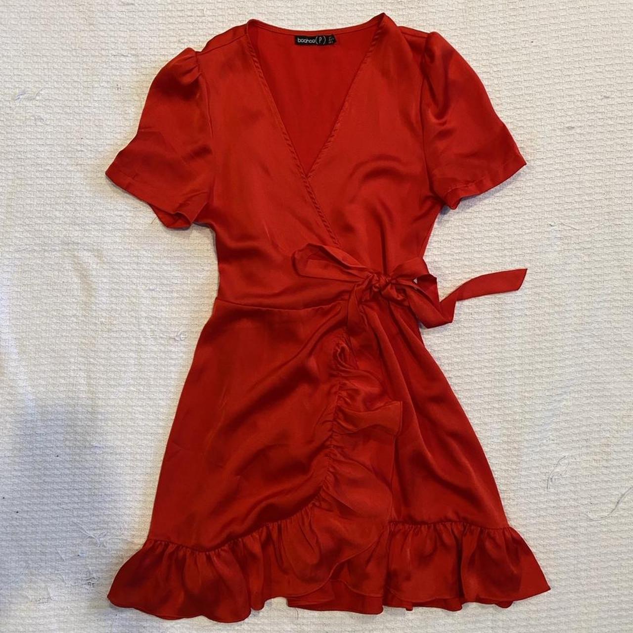 Boohoo Women's Red Dress | Depop
