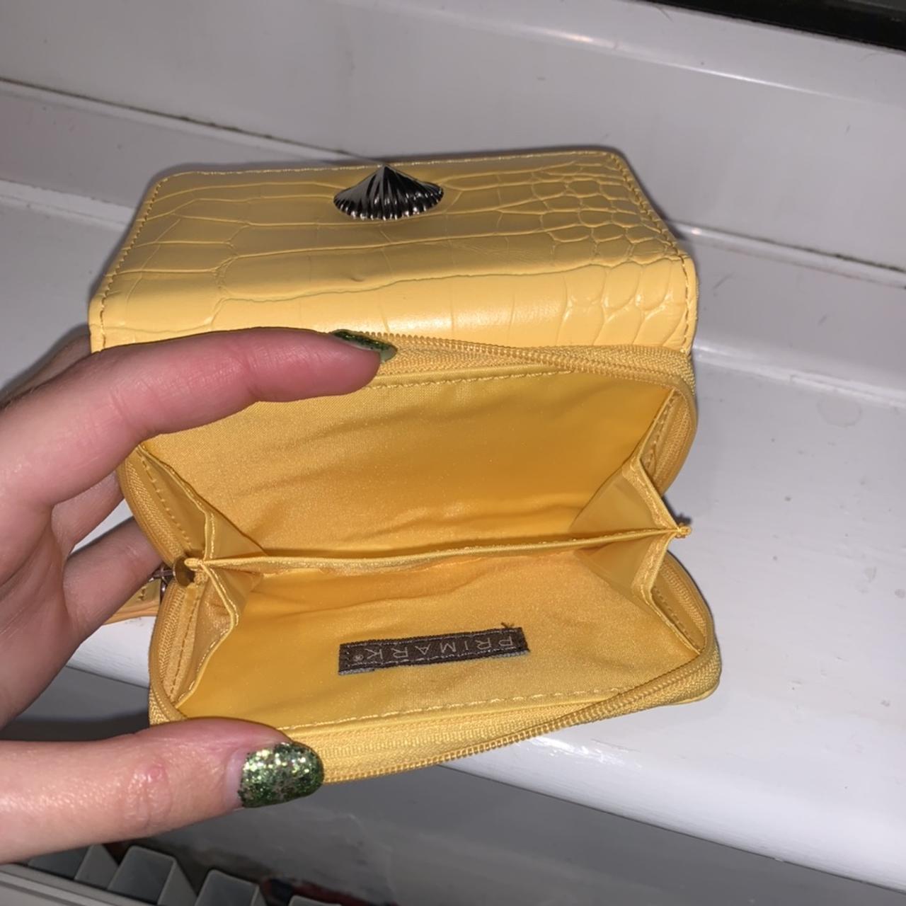 Never used primark yellow shell purse - Depop