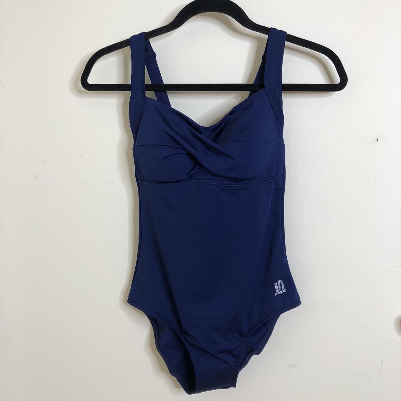 💙 Perfect navy one-piece swimsuit/body suit. Brand... - Depop