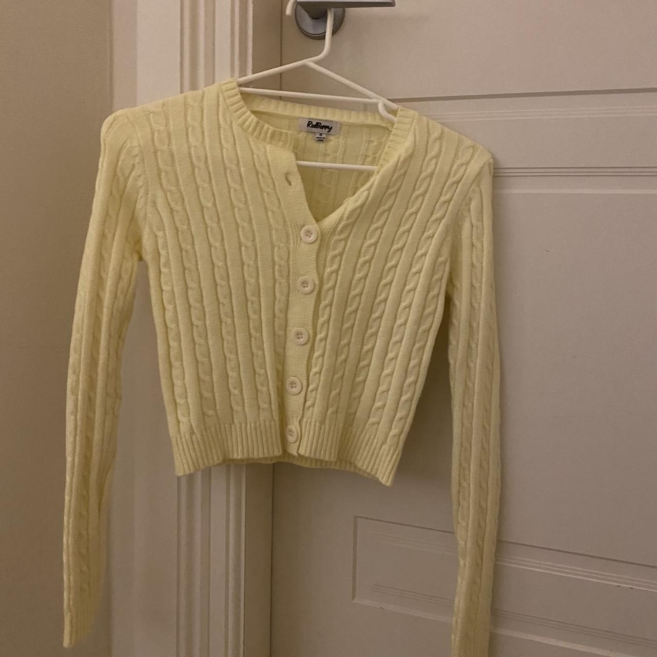 verge girl cardigan new mantra knit top size small... - Depop