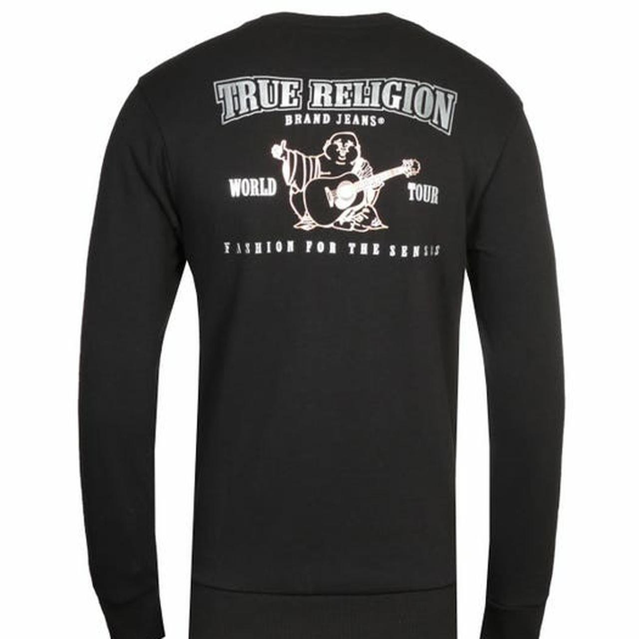 Mens True Religion Black long sleeve T-Shirt size... - Depop