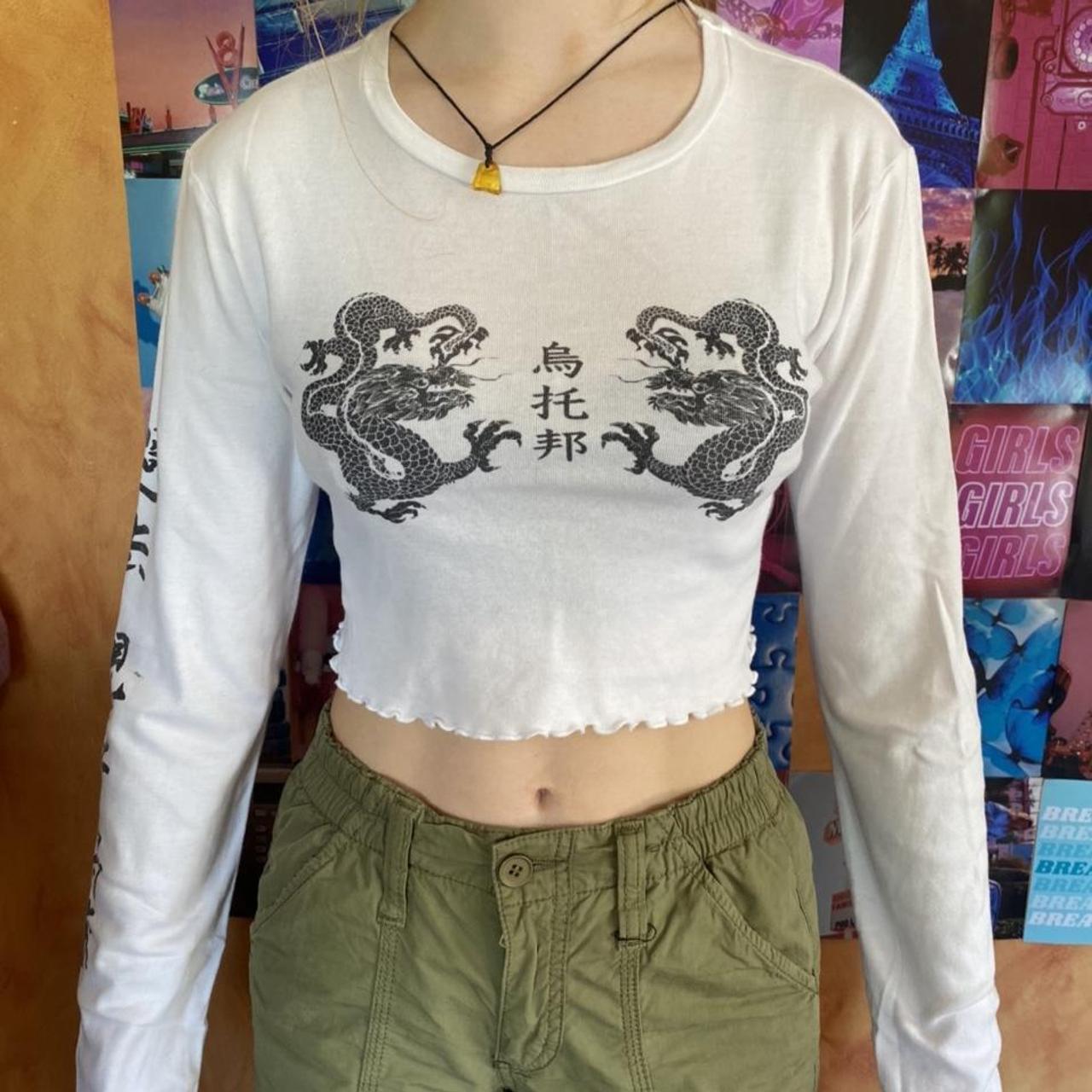urban outfitters dragon top FREE SHIPPING - size... - Depop