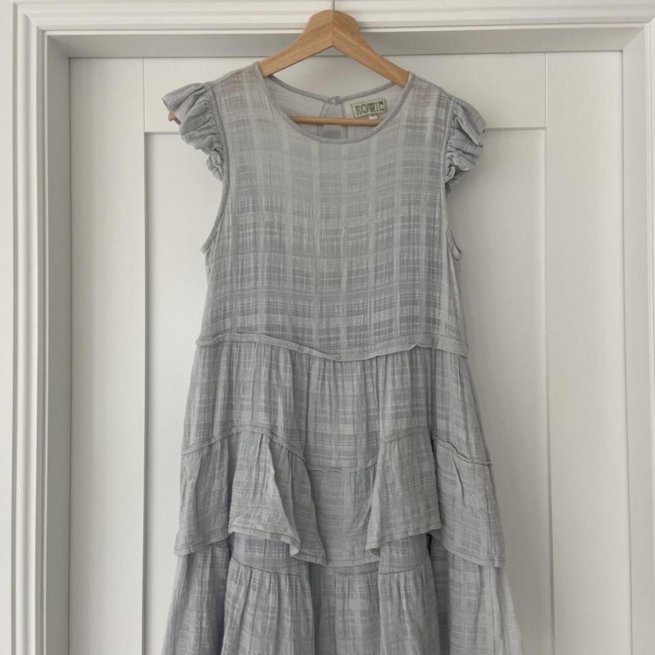 Rowie mini dress Dusty blue Beautiful dress comes... - Depop
