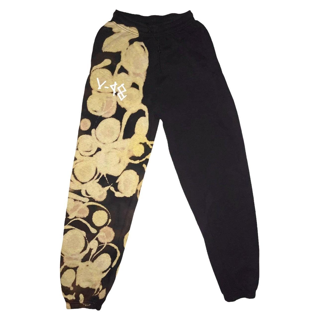 V-98 Sample Sweatpants | Black/Yellow | Size:... - Depop