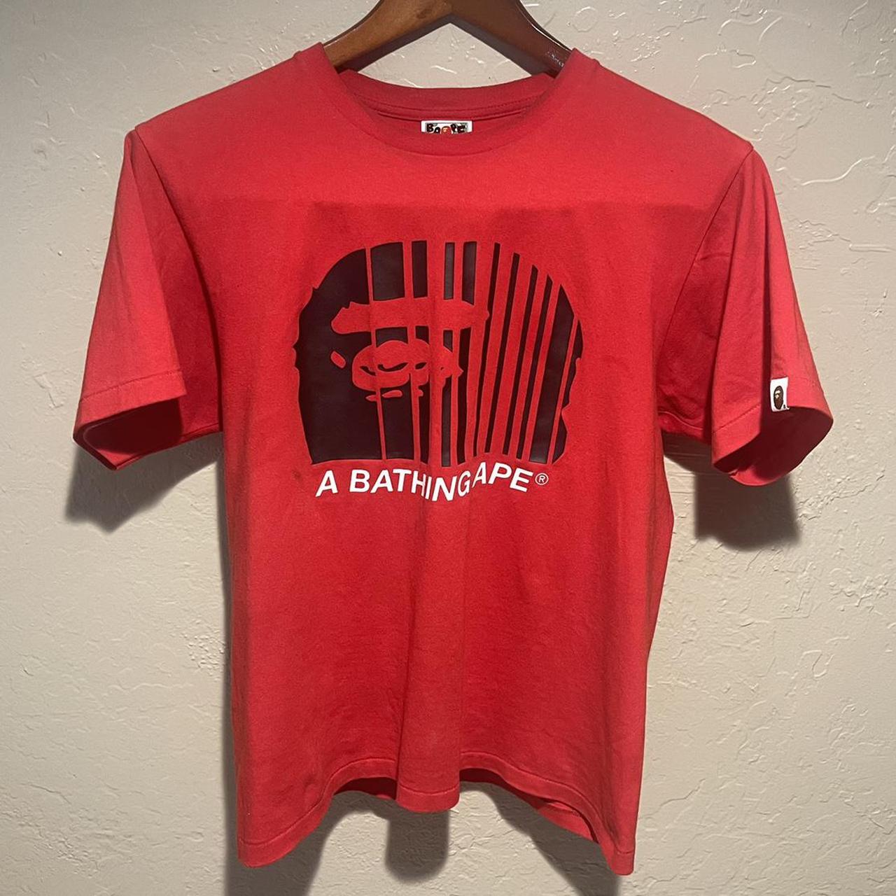 Rare** RED BIG APE HEAD #bape #abathingape Medium... | Depop