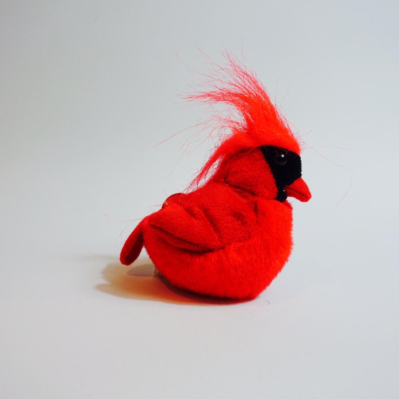 Cardinal plush keychain by Wild Republic with... | Depop