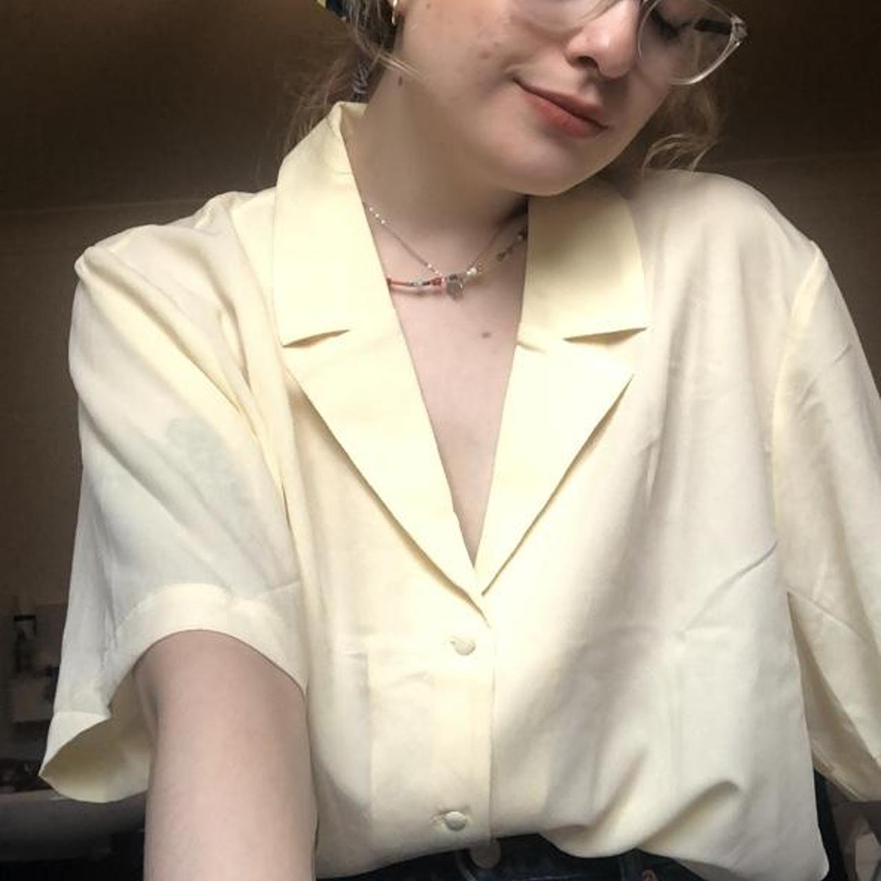 Monki yellow lightweight shirt Super cute perfect... - Depop