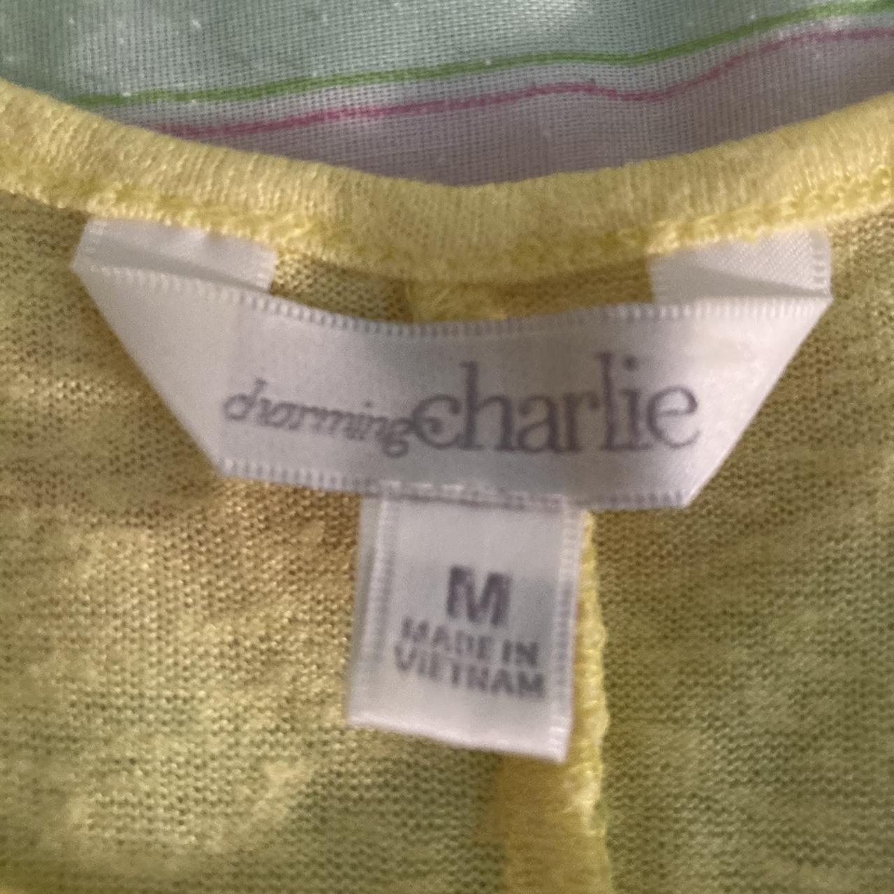 Custard pastel yellow tank top with yellow ribbon... - Depop