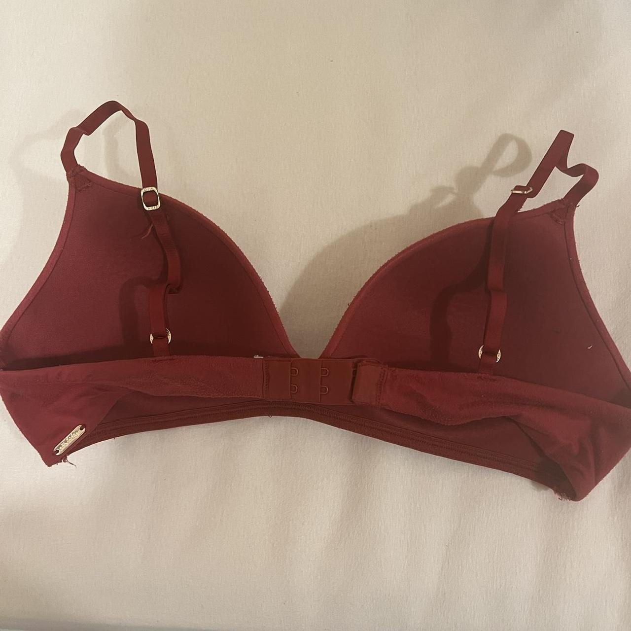 Hollister Co. Women's Red Bra | Depop