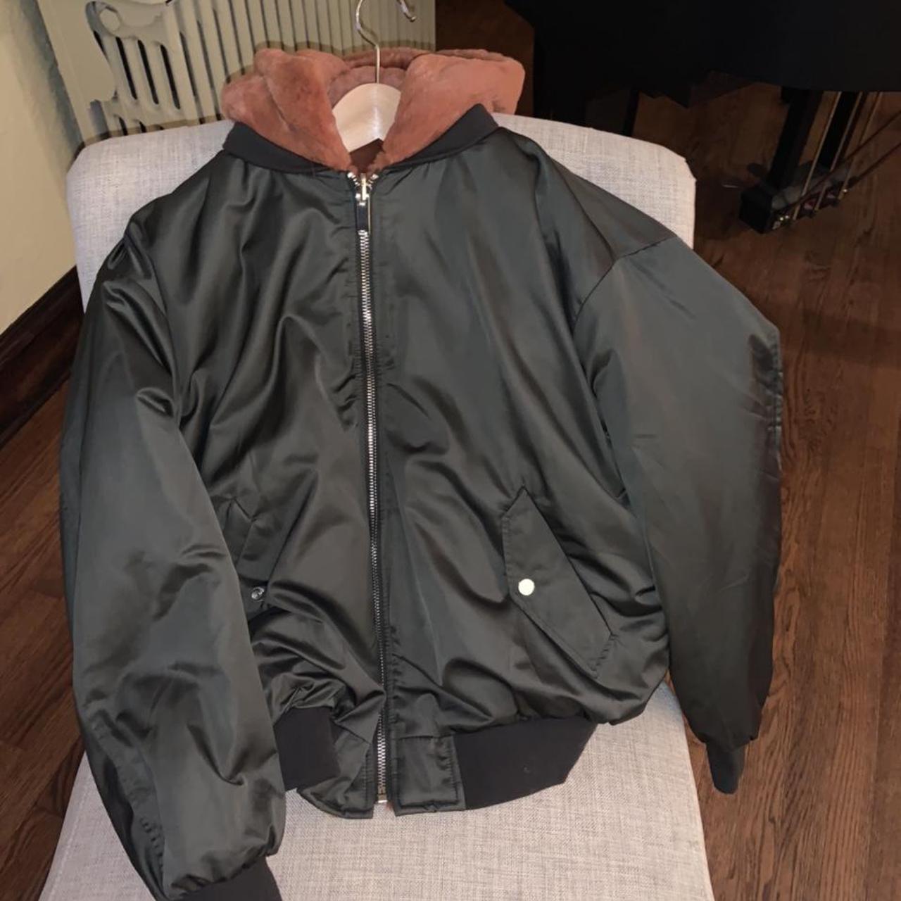 Oversized Zara Bomber Jacket (super warm and... - Depop