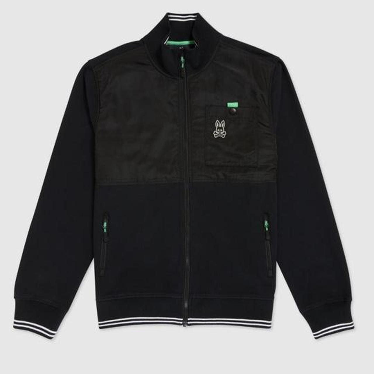 🏴‍☠️ Psycho Bunny men’s jacket 🏴‍☠️ black but a little... - Depop