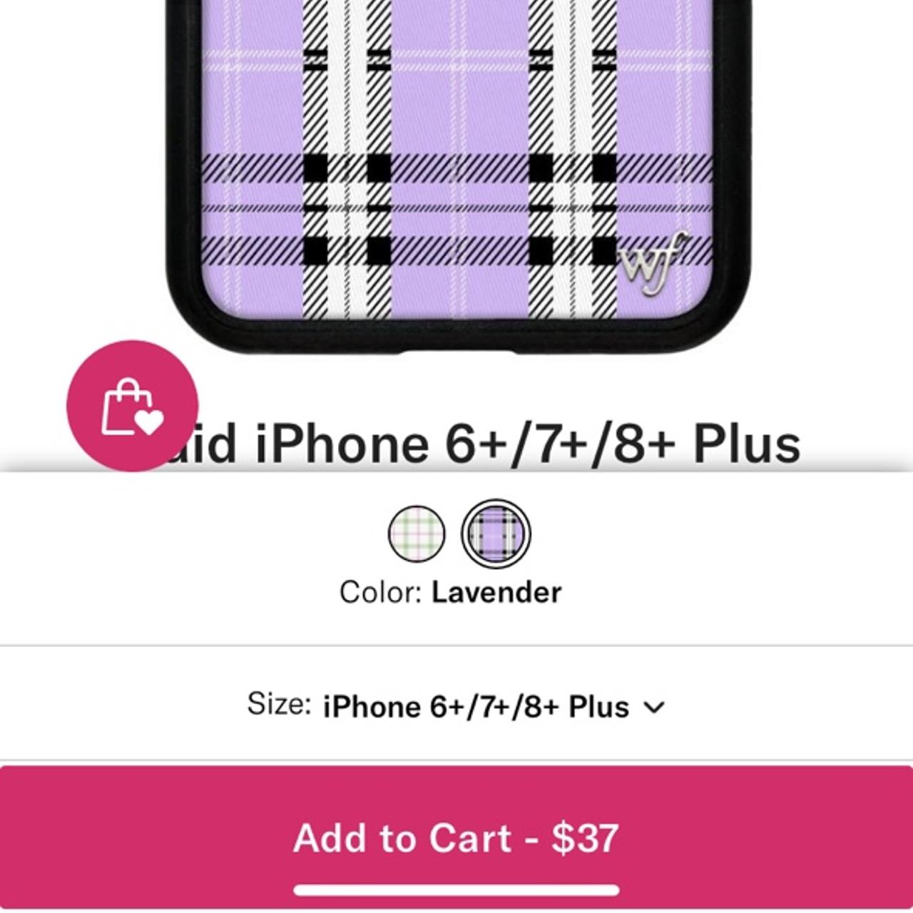 wildflower case cute plaid design will... - Depop