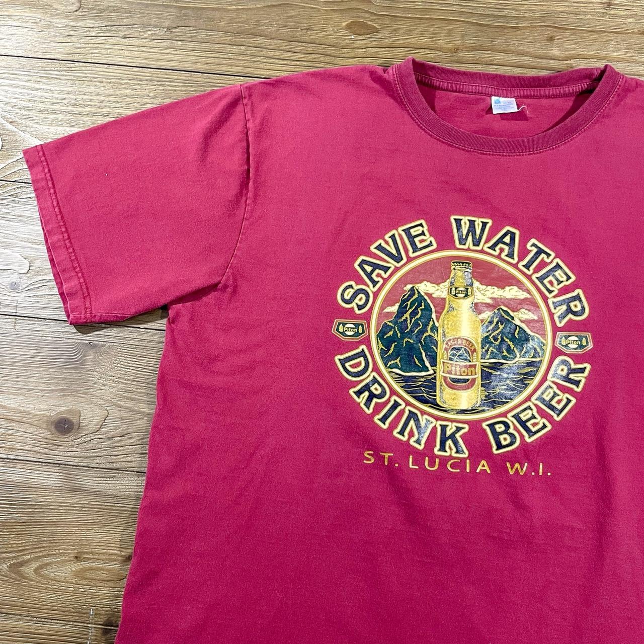 Vintage Y2K Save Water, Drink Beer Piton Lager... - Depop