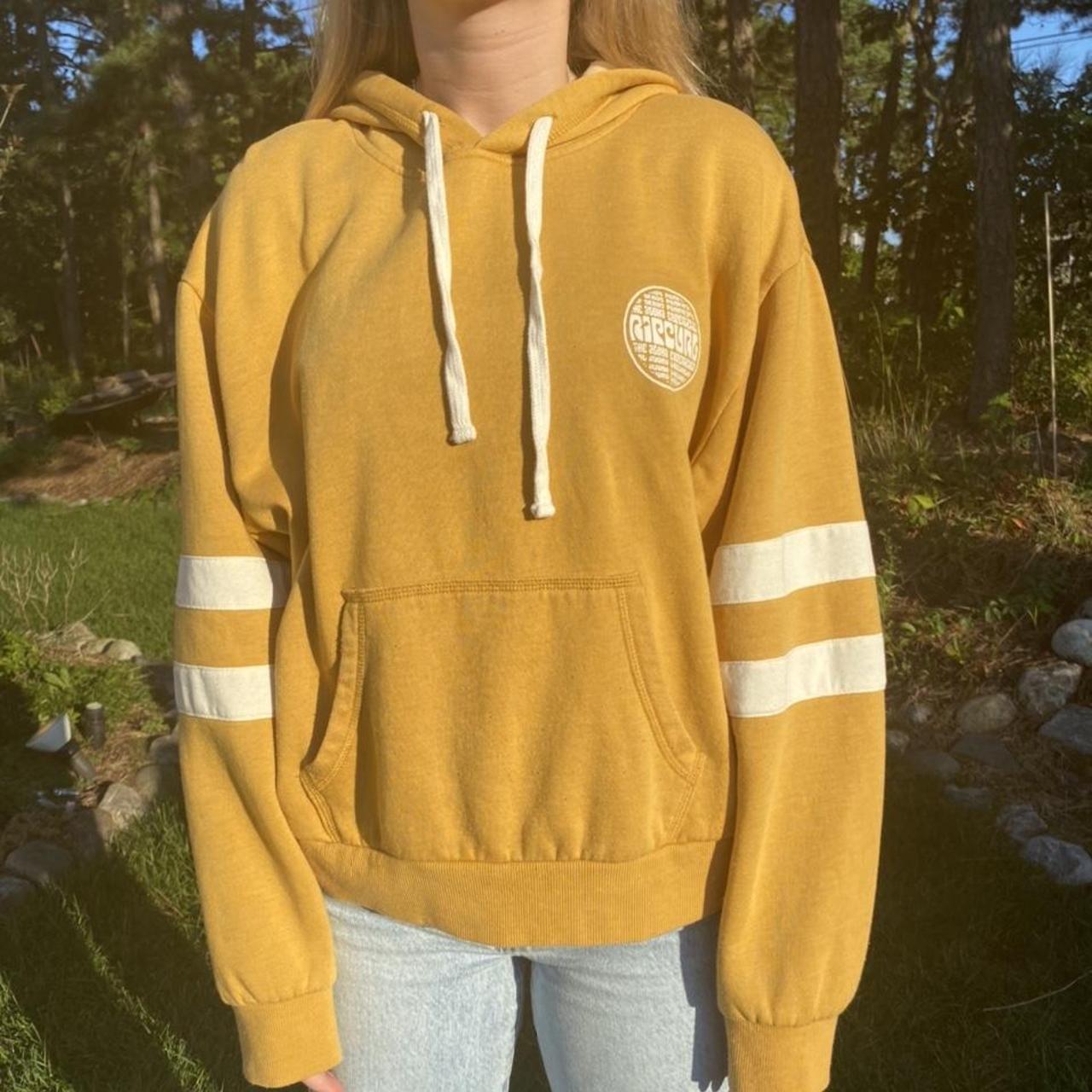 cute yellow ripcurl hoodie, perfect for summer... - Depop