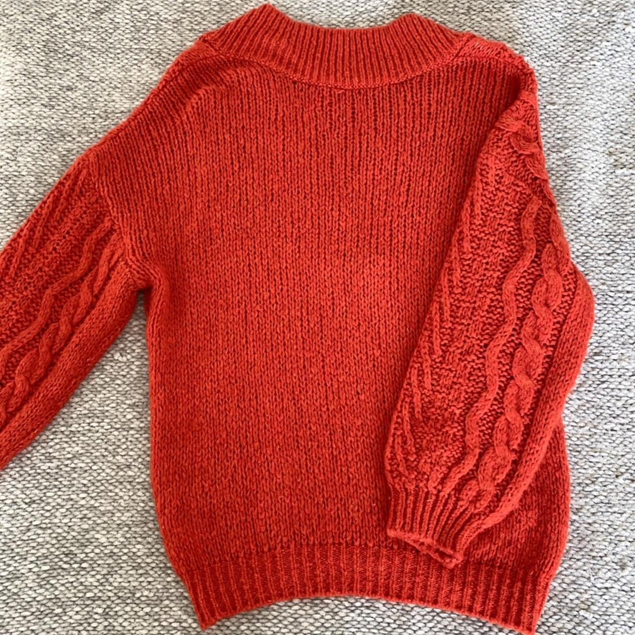 Bright red ASOS sweater! Can be worn multiple ways... - Depop