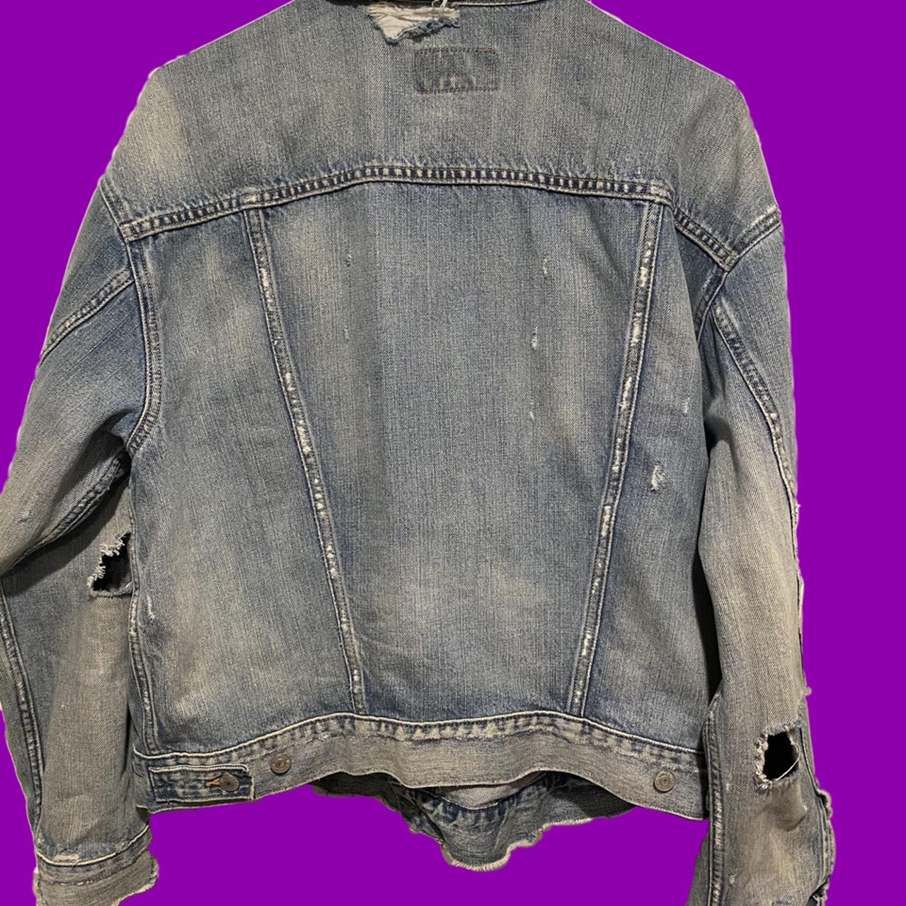 Ralph Lauren ripped denim jacket ️ great for a... - Depop