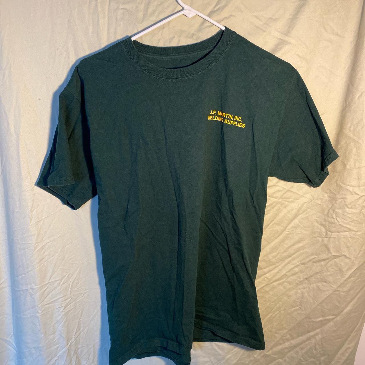 Dark green Work shirt welding supplies size... | Depop