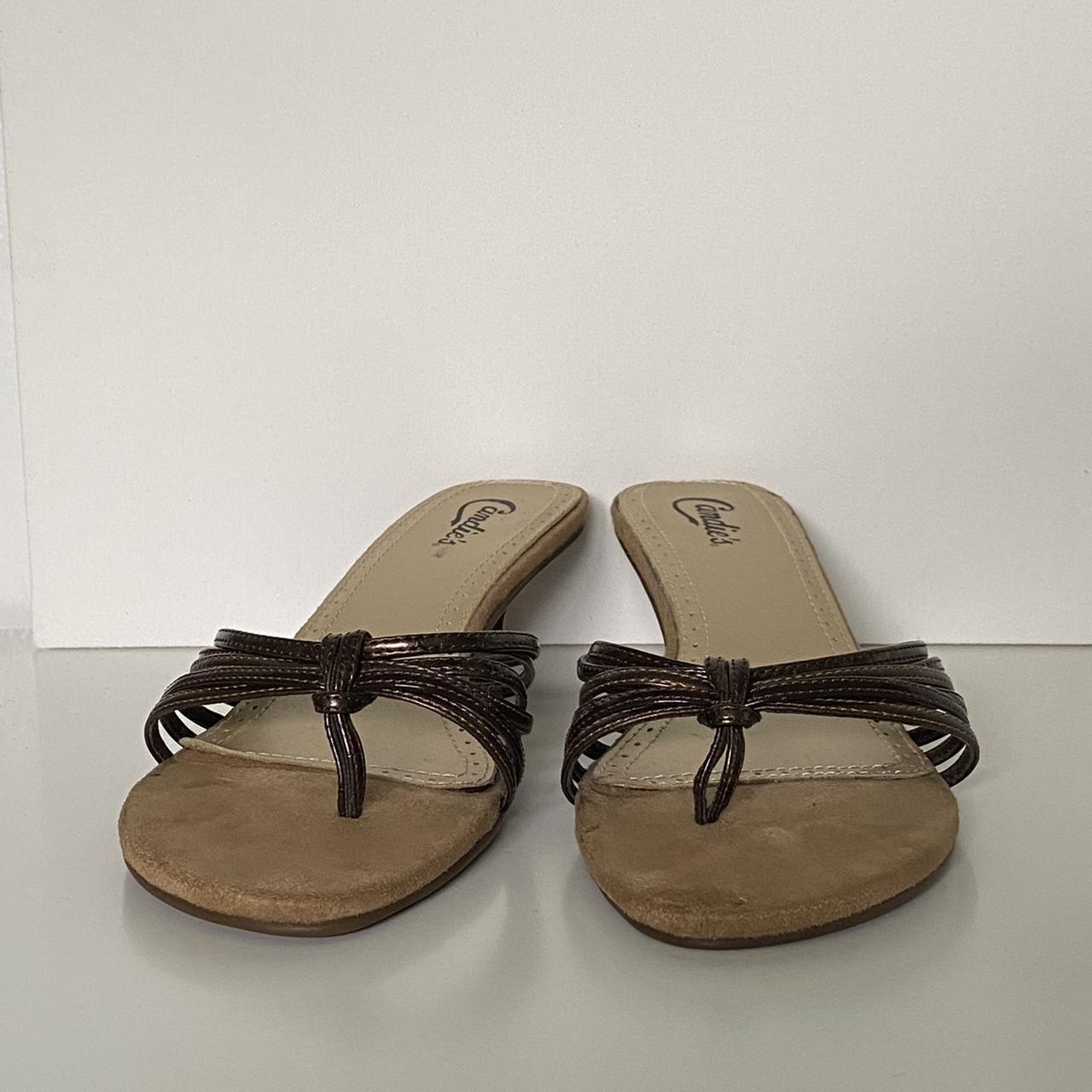 Vintage 90’s Candies brown kitten heels women’s size... - Depop