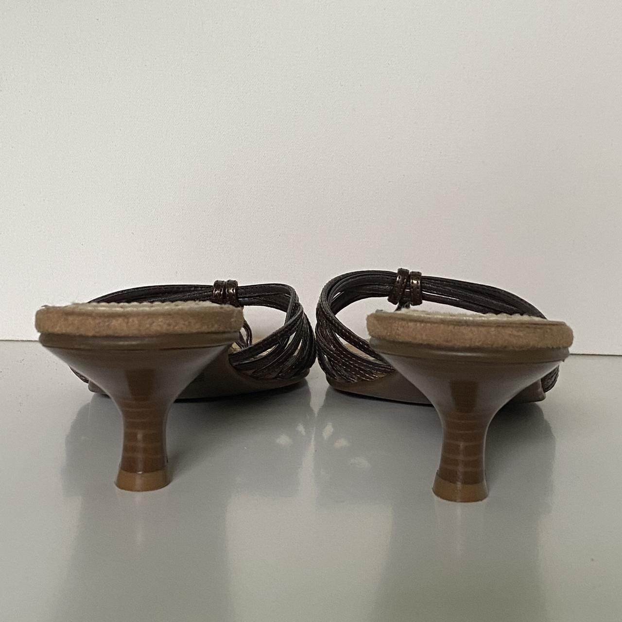 Vintage 90’s Candies brown kitten heels women’s size... - Depop