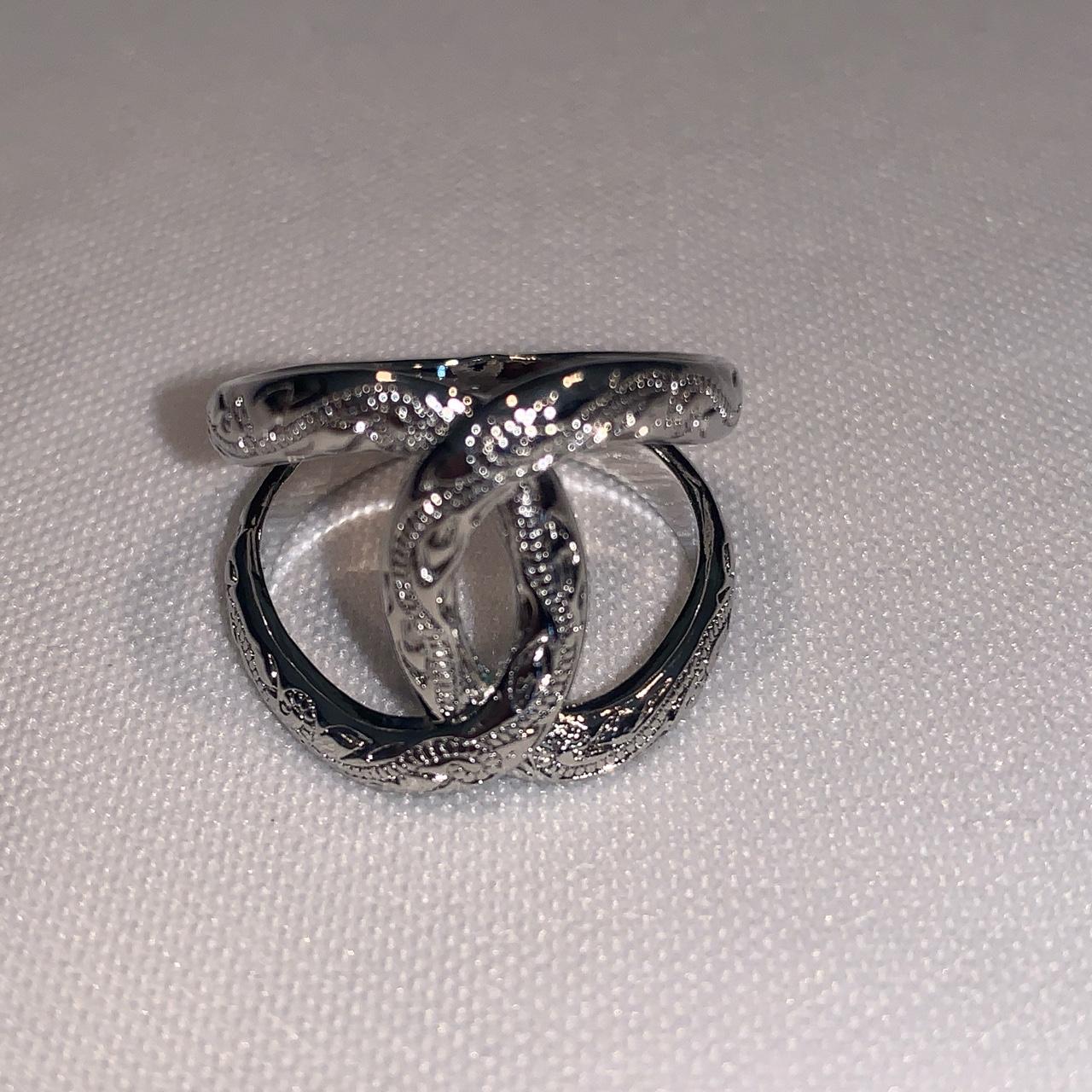 Hand-carved Silver “Loop” Ring Available in sizes:... - Depop
