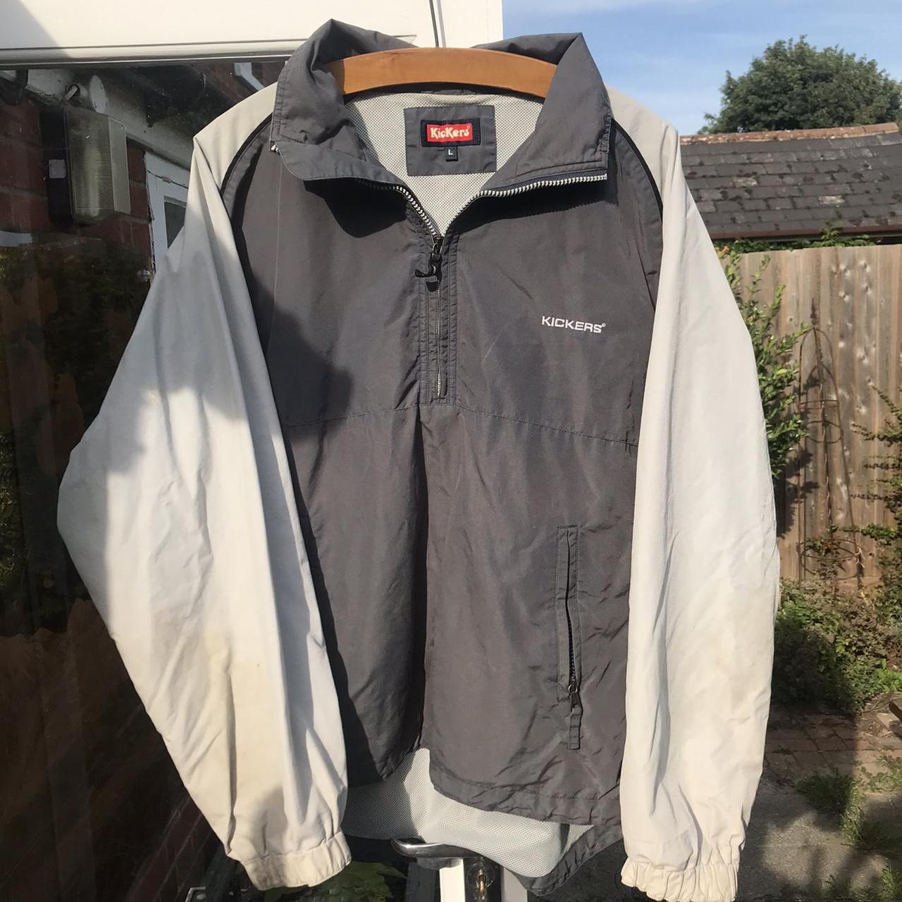 Vintage Kickers pullover jacket/ quarter zip... - Depop