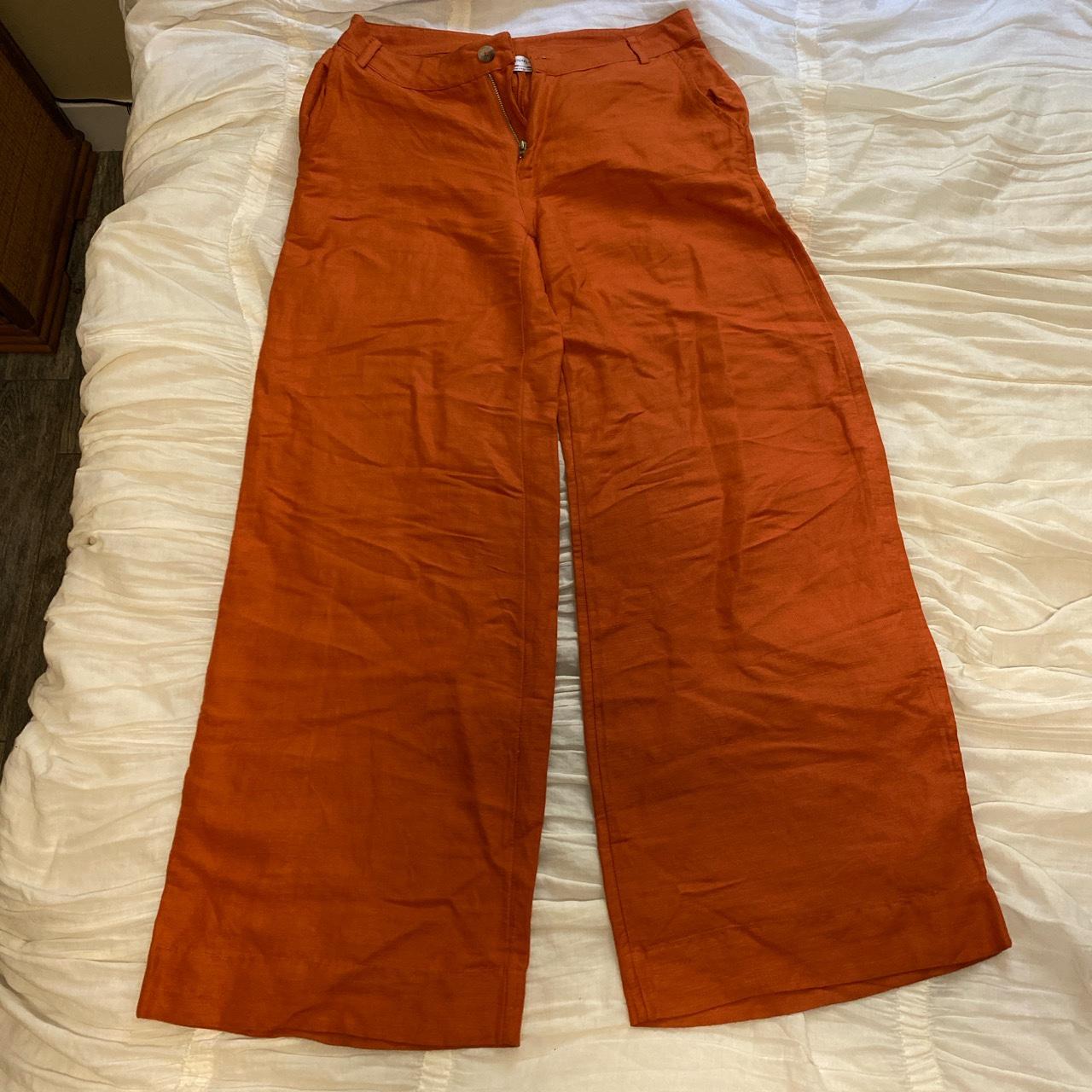 THE BEST PANTS. Wide leg, mid rise. They sit right... - Depop