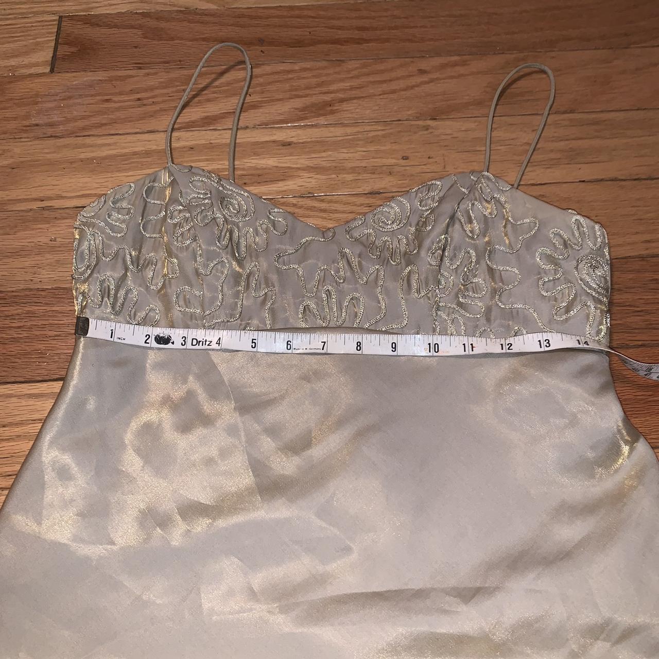 90s gold prom dress gown 🔆🤍 NIKI brand size 8 -... - Depop