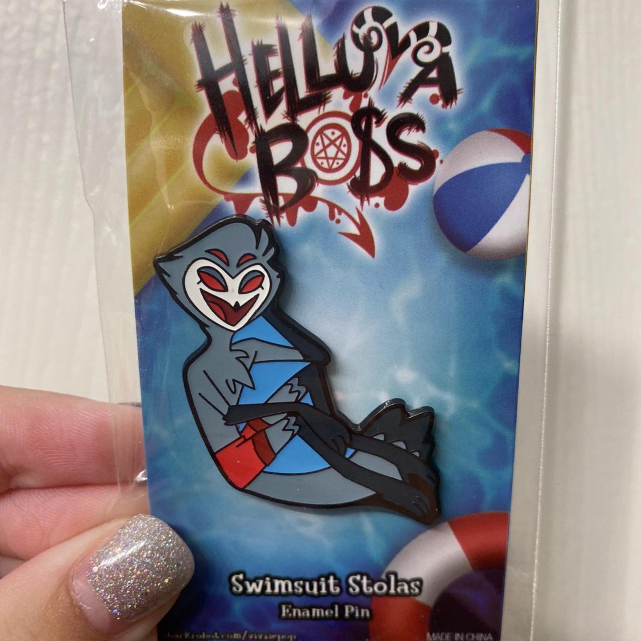Swimsuit Stolas pin from Helluva Boss. Perfect... - Depop