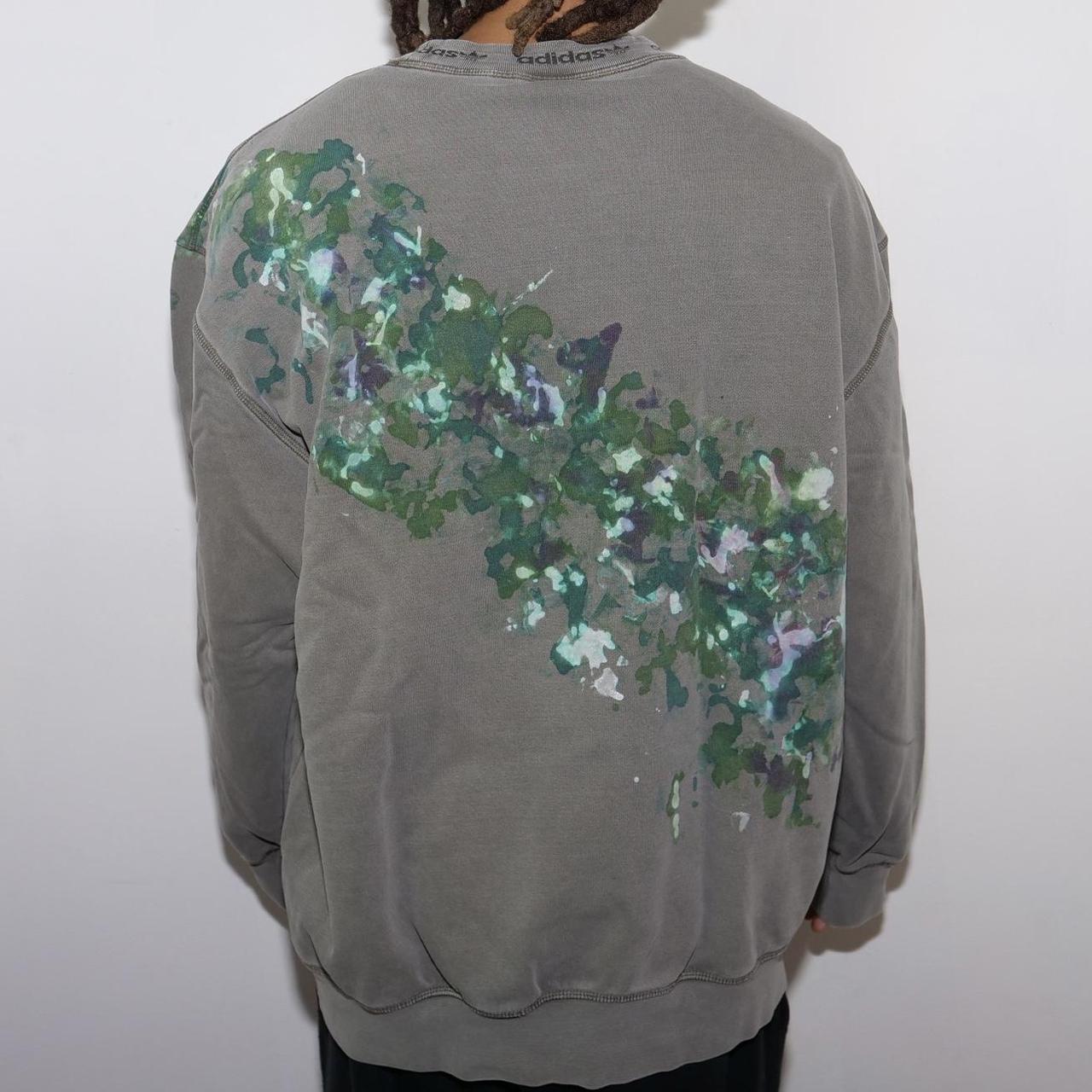 Custom painted 1 of 1 adidas “Reef” sweater... - Depop